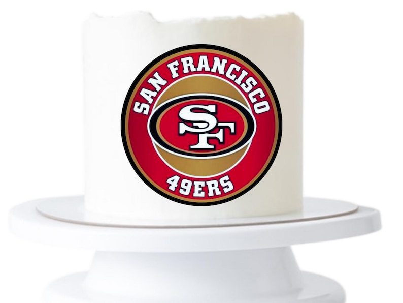 San Francisco 49ers Cake Topper, Icing Sheet, Football Topper (UNCUT ...