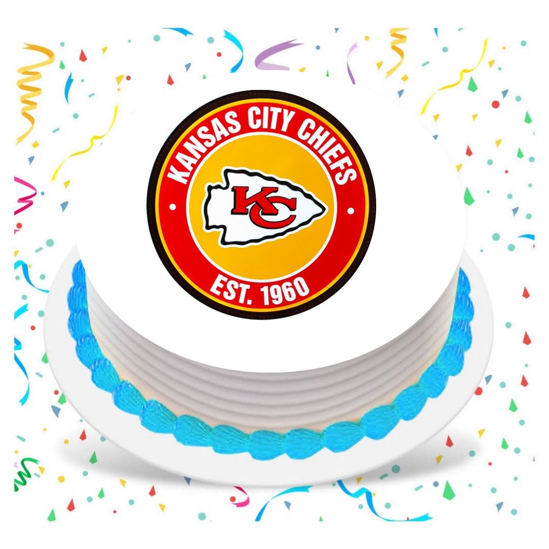 Kansas City Chiefs Edible Topper Image, Cookie Toppers,cupcake Toppers ...
