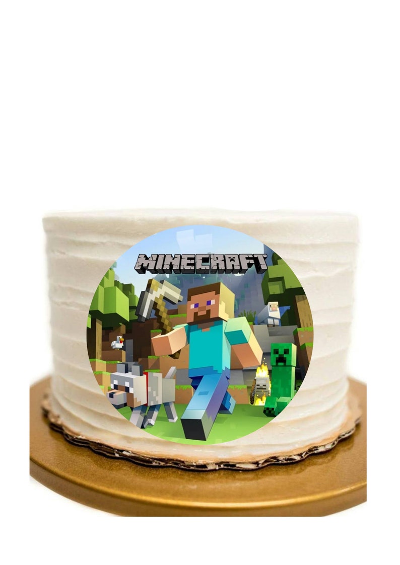 Minecraft Cake Topper,cupcakes Toppers, Icing Sheet UNCUT. - Etsy