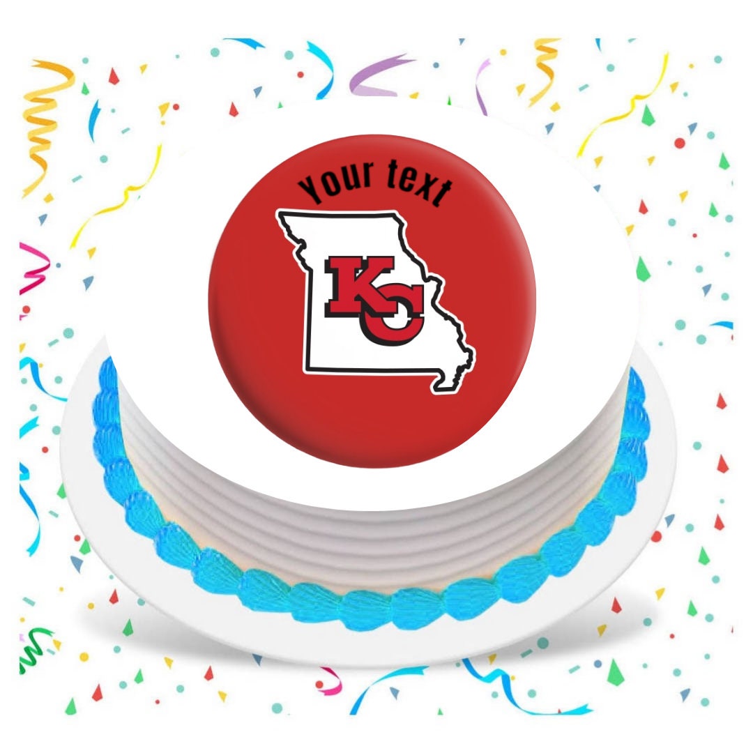 Kansas City Chiefs Edible Topper Image for Cake and Cupcakes, Icing ...
