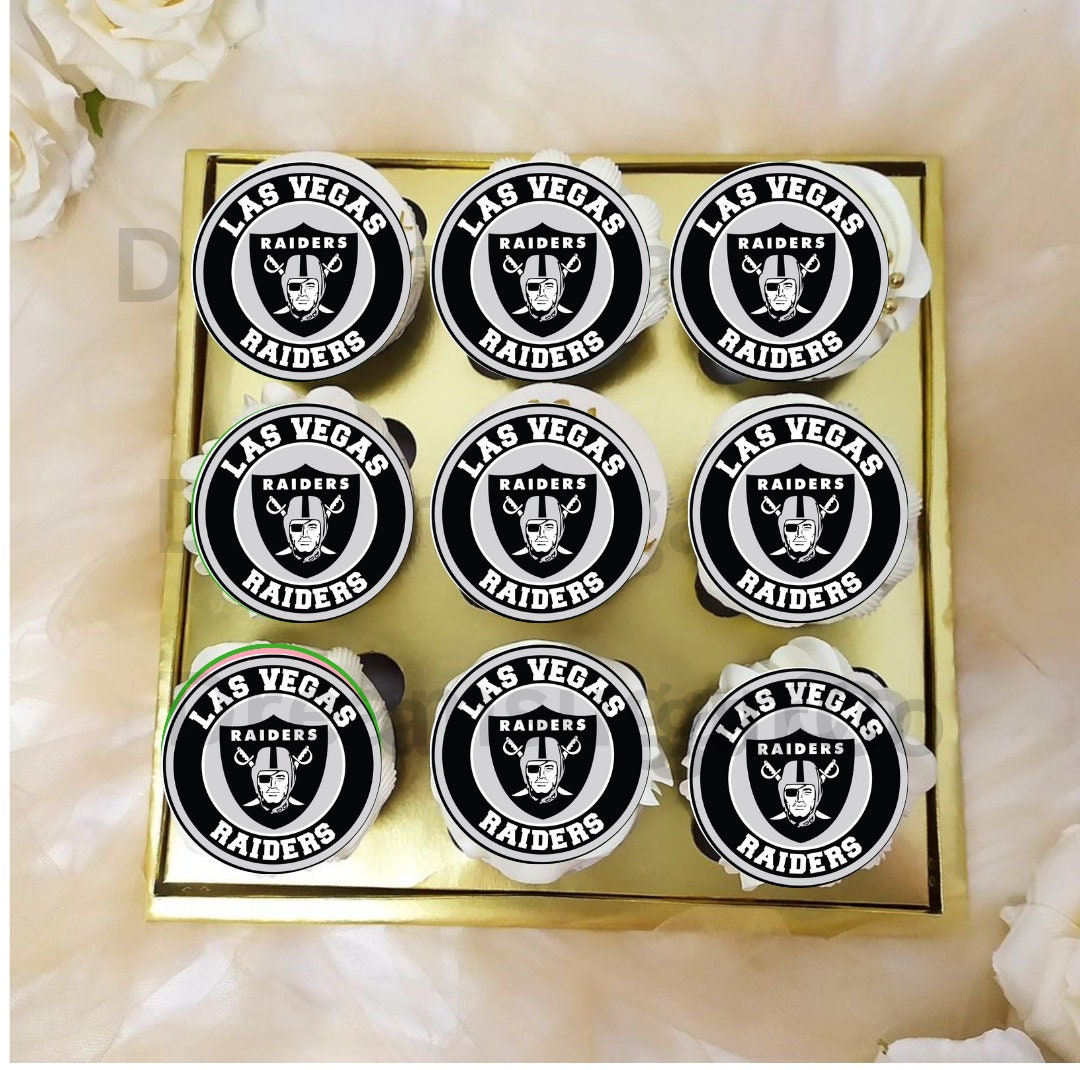 Las Vegas Raiders Edible Topper Image, for Party Cake, Cookie Toppers ...