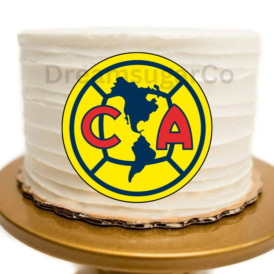 Club America Cake Topper,cupcakes Toppers, Icing Sheet, Football Topper ...