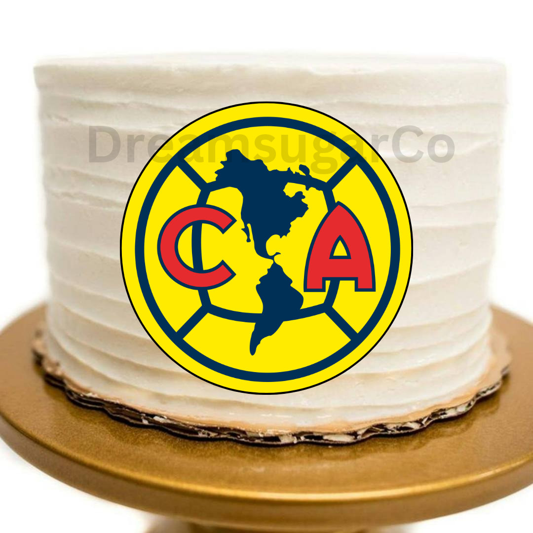 Club America Cake Topper,cupcakes Toppers, Icing Sheet, Football Topper ...