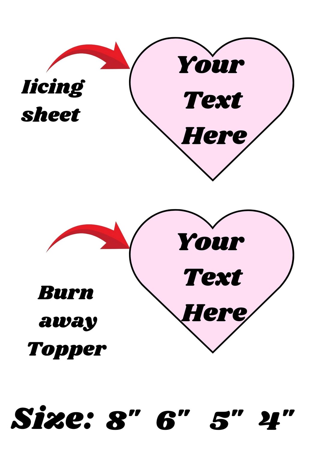 Burn Away Cake, Edible Images With Hidden Message.1 Sugar Sheet W ...