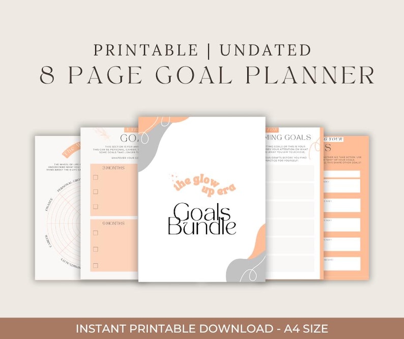 The Glow up Era - Goals Bundle | Plan, Shape and Watch Your Goals ...