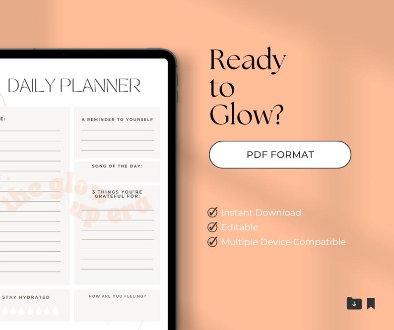 The Glow up Era - Self Care Guide & Planner Workbook - Glow up Guide ...