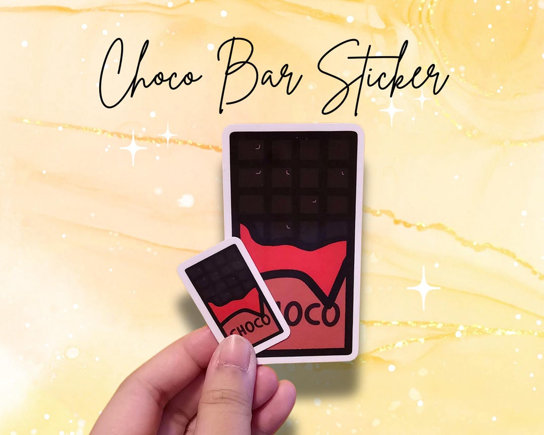 Chocolate Bar Sticker, Hot Chocolate Bar, Cute Grad Candy Bar Sticker ...