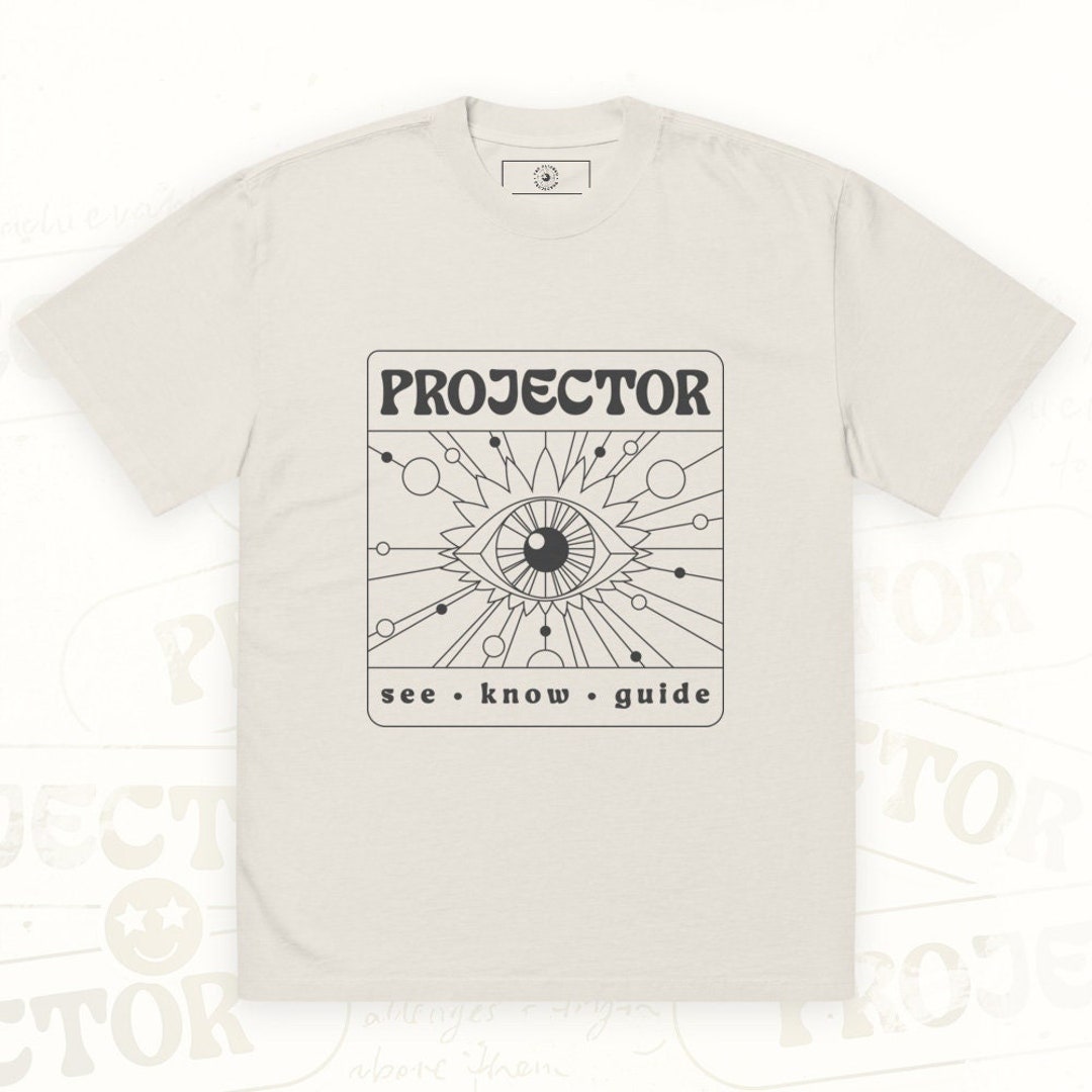 The Aligned Projector Oversized T-shirt | Faded Bone | 100% Carded ...