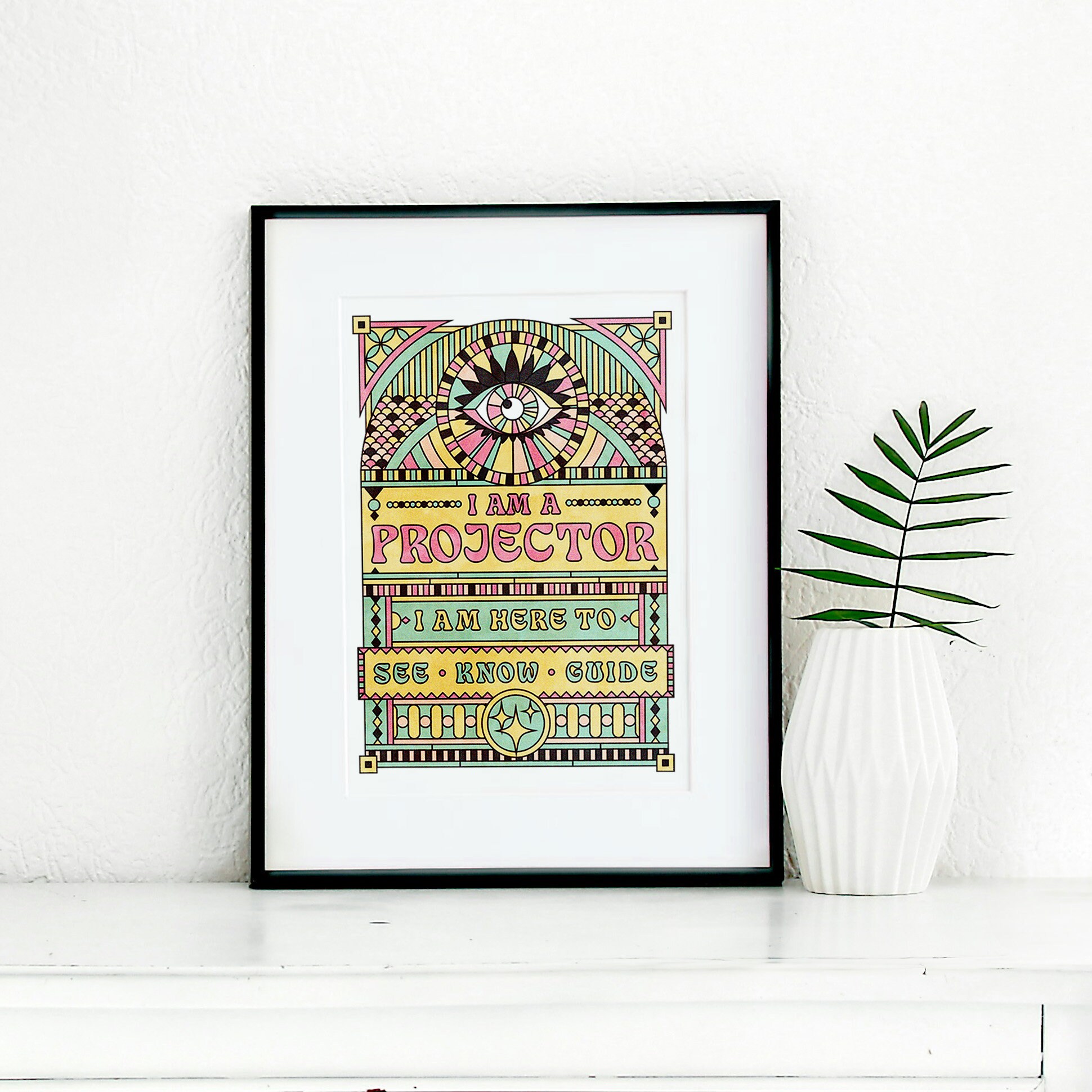 Human Design Projector Coloring Sheet | Printable Colouring Page | Line ...