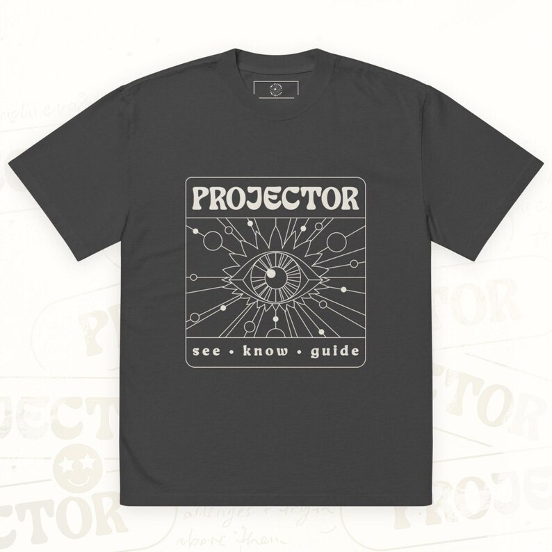 The Aligned Projector Oversized T-shirt | Faded Black | 100% Carded ...