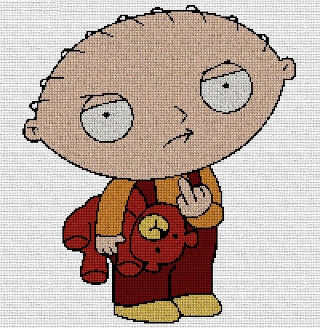 Printable PDF Cross Stitch Pattern. Stewie. Family Guy. - Etsy