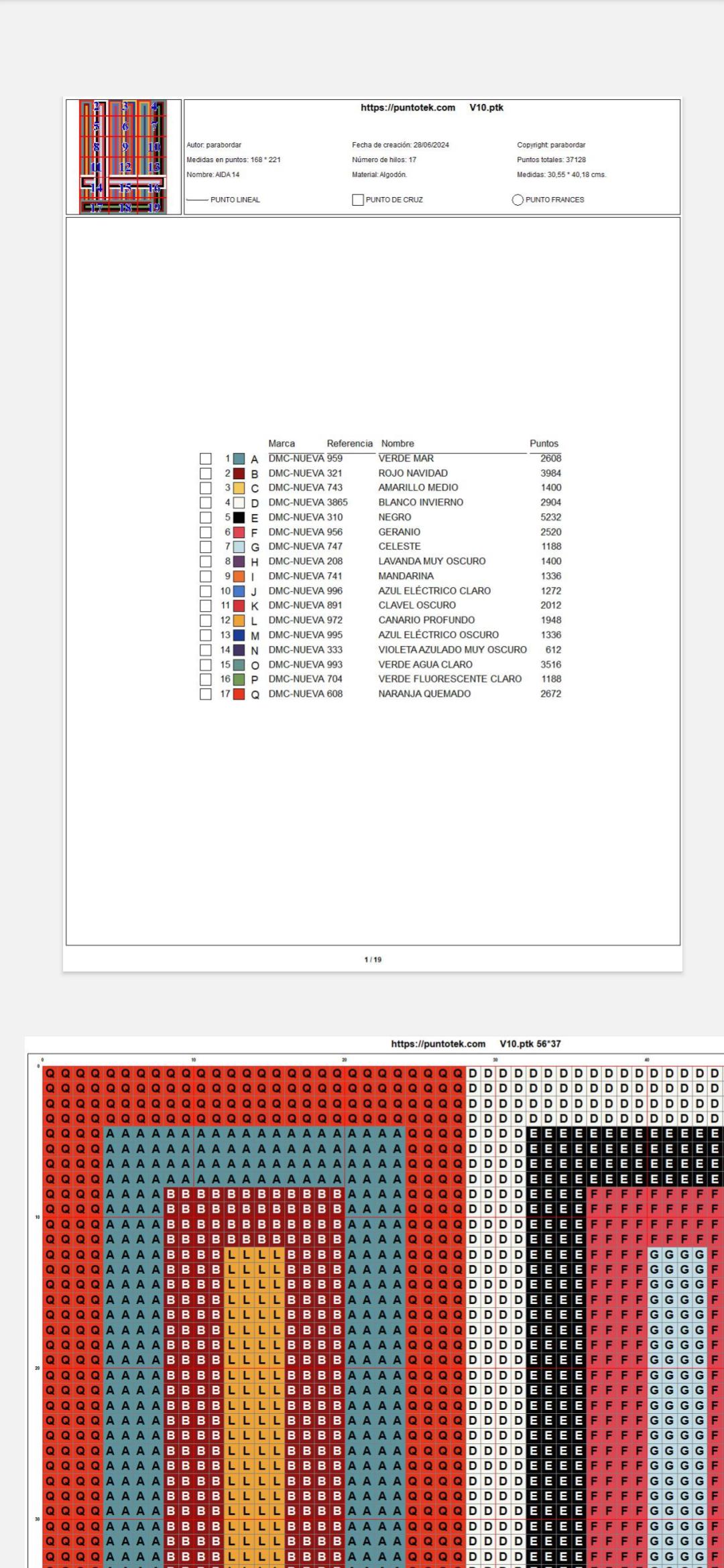 Printable PDF Cross Stitch Pattern. Linear 1 - Etsy