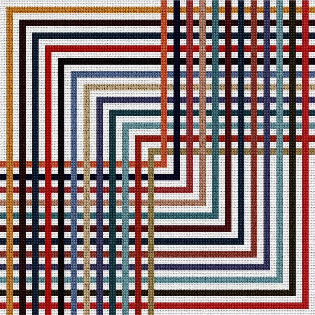 Printable PDF Cross Stitch Pattern. Linear 4 - Etsy