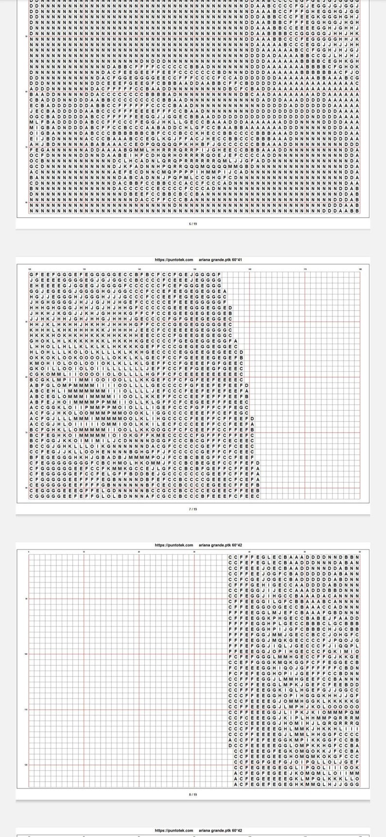 Printable PDF Cross Stitch Pattern. Ariana Grande - Etsy