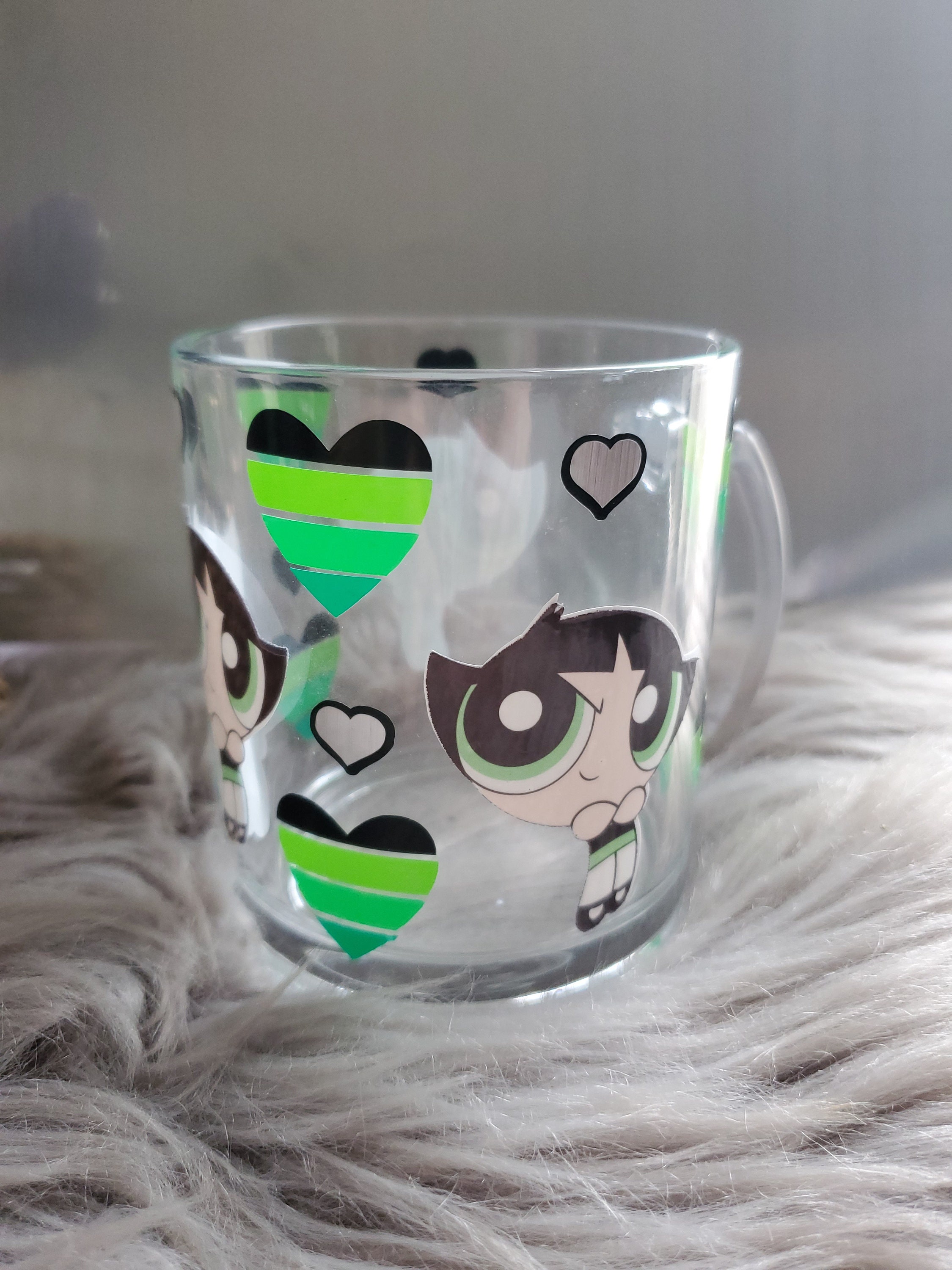 Powerpuff Girls Buttercup Glass Coffee Mug - Etsy