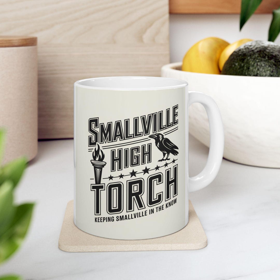 Smallville Torch Mug, Clark Kent Coffee Cup, Smallville TV Show Tea Mug ...