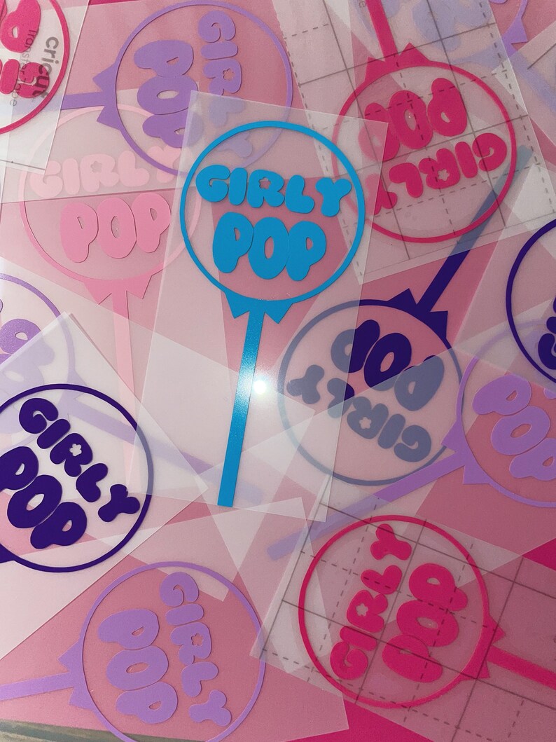 Girly Pop Lollipop Vinyl Decal - Etsy