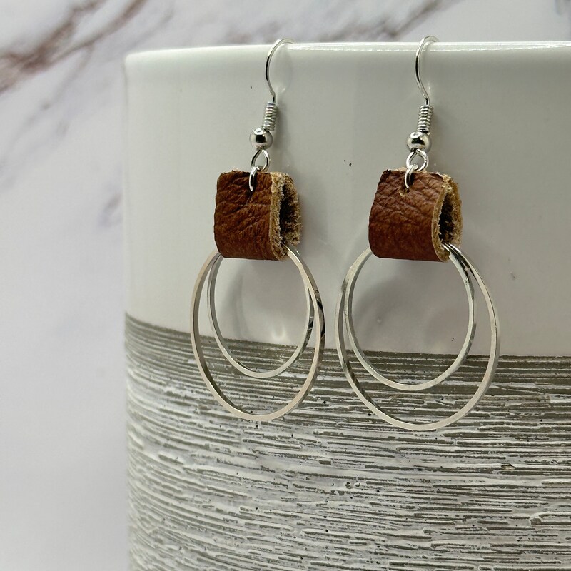 Modern Leather Earrings - Etsy