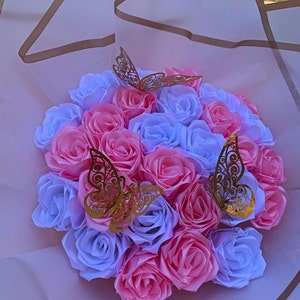Eternal Flower Ribbons Bouquet - Etsy