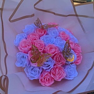 Eternal Flower Ribbons Bouquet - Etsy