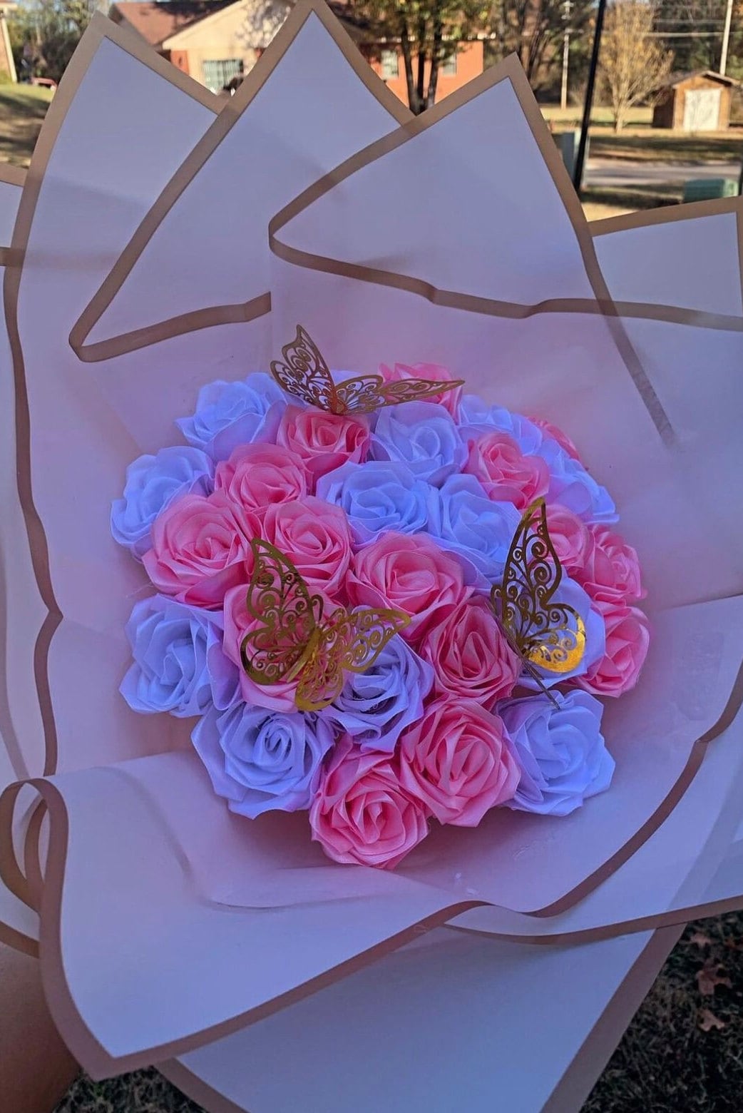 Eternal Flower Ribbons Bouquet - Etsy