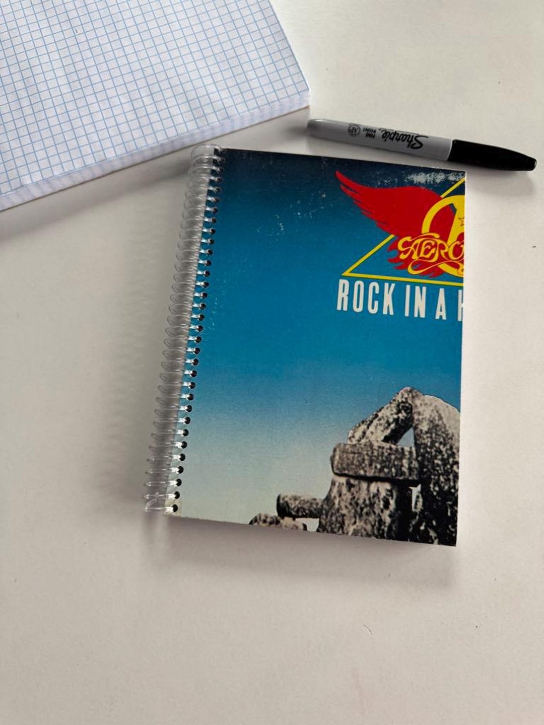 Aerosmith Rock in a Hard Place Recycled Vinyl Record Notebook - Etsy