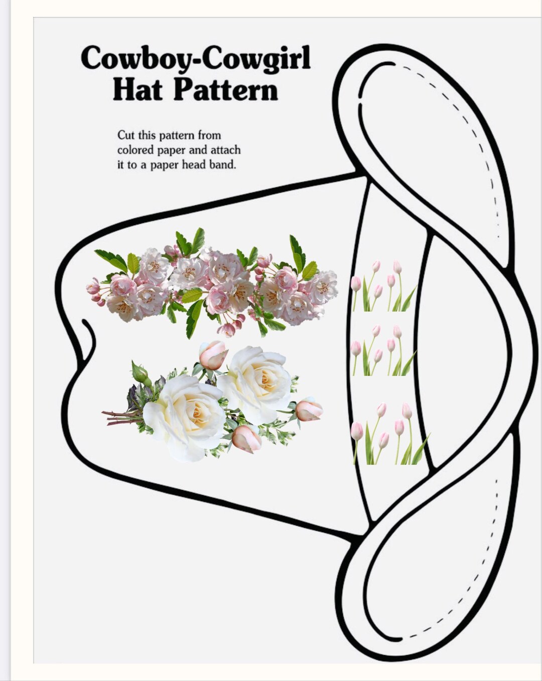 Paper Hat Digital Printable - Etsy