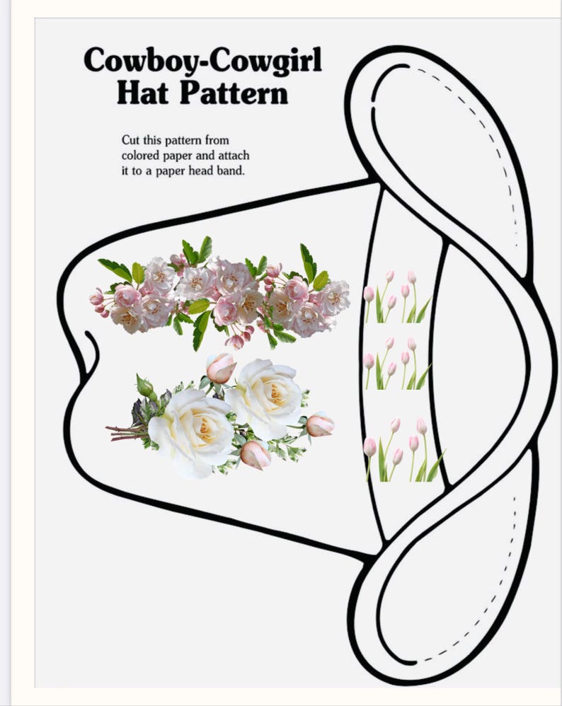 Paper Hat Digital Printable - Etsy