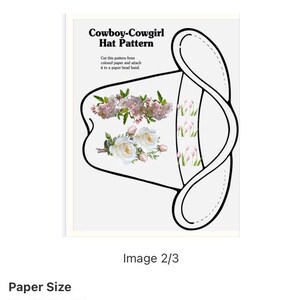 Paper Hat Digital Printable - Etsy