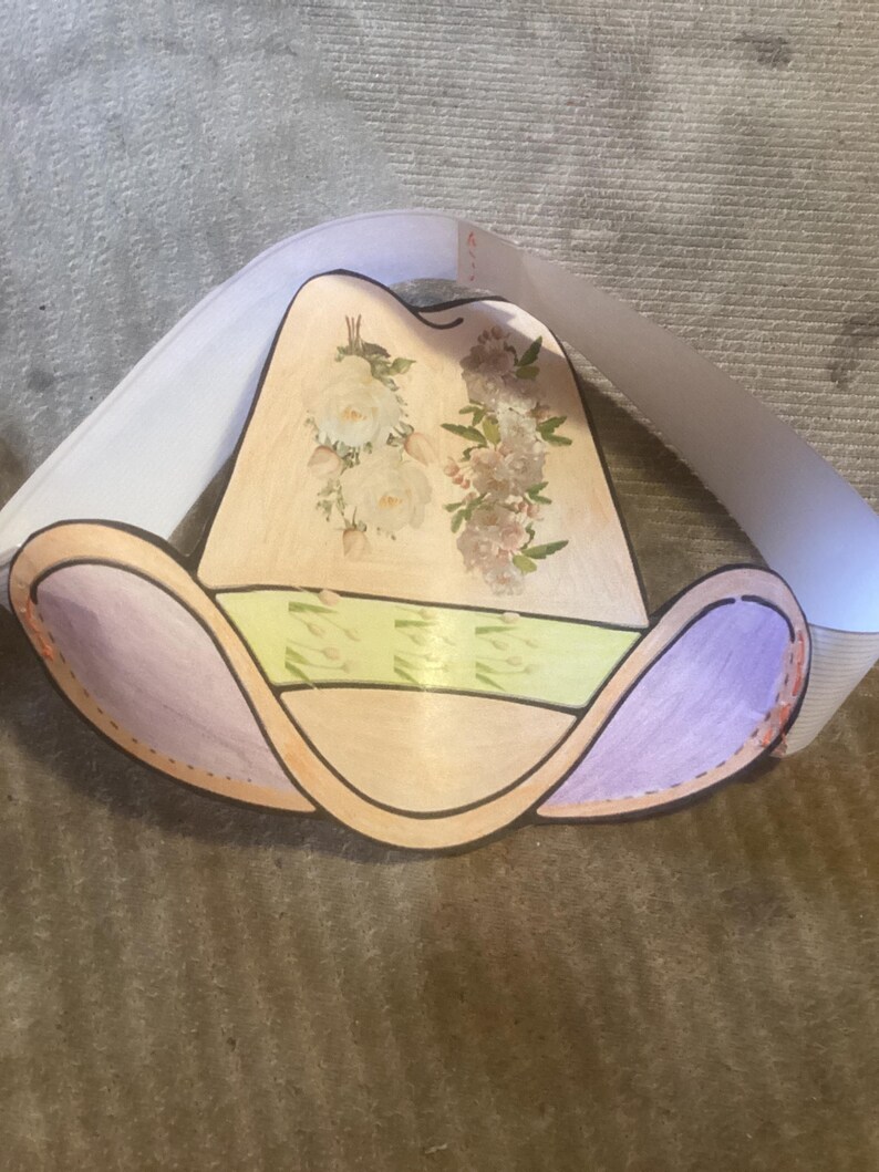 Paper Hat Digital Printable - Etsy