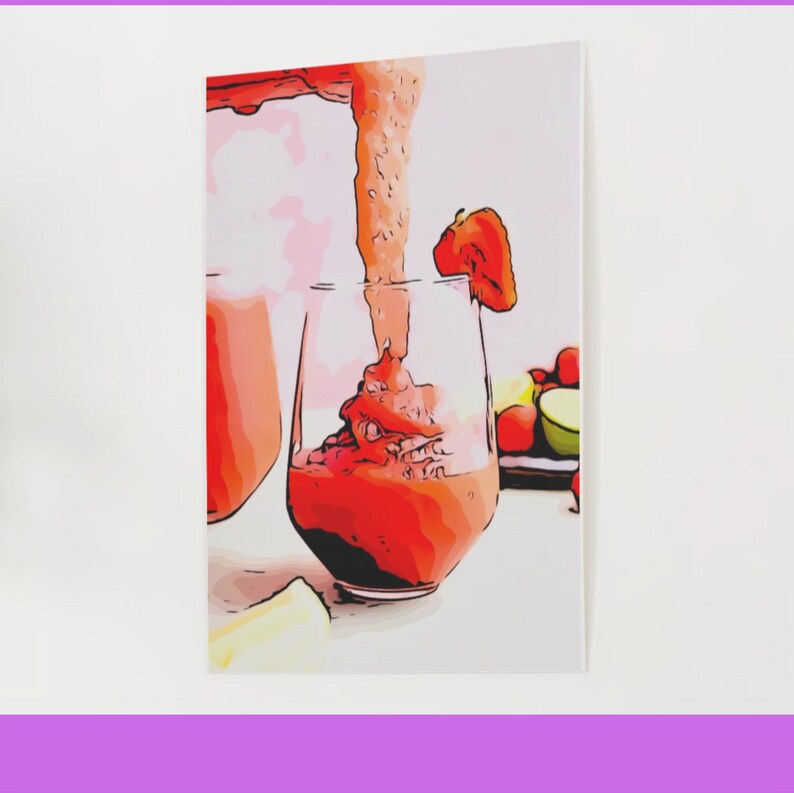 Strawberry Shortcake Daiquiri Digital Printable Stickers - Etsy