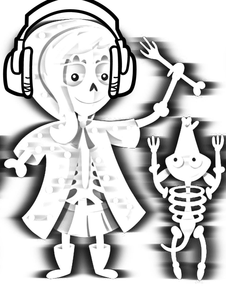 Creepy Cute Gothic Skeleton Dogs Coloring Pages - Etsy