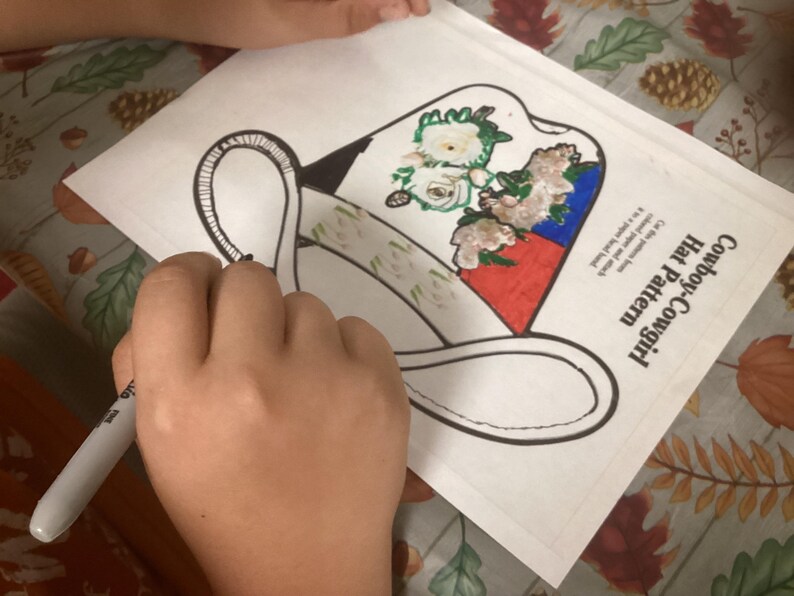 Paper Hat Digital Printable - Etsy