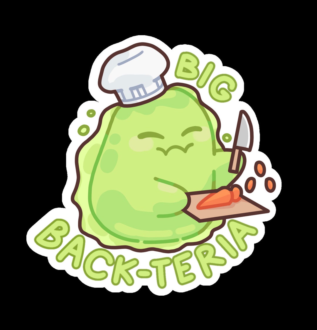 Big Back-teria Stickers - Etsy
