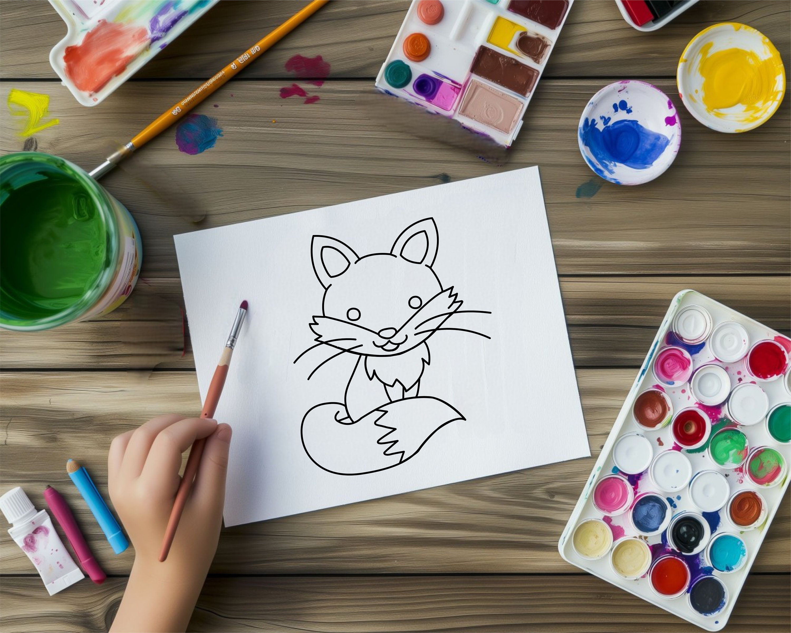 Zoo Animal Coloring Outline Bundle for School Project Safari Animal ...