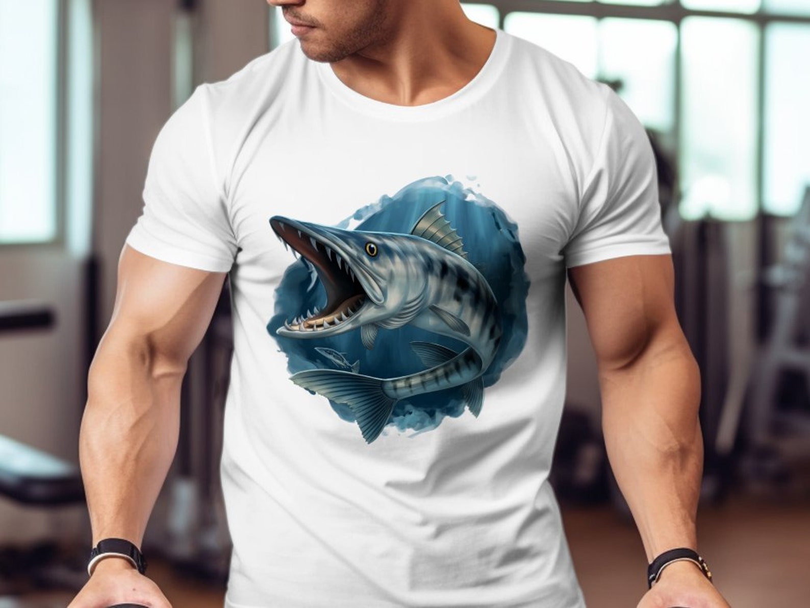 6 Barracuda Fish Clipart, Barracuda Clipart PNG, Fishing, Digital ...