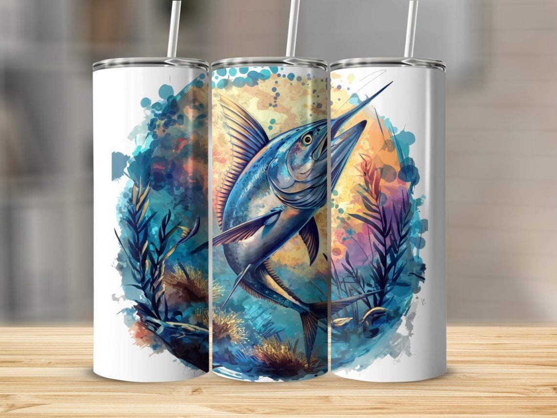 6 Marlin Fish Clipart, Marlin Fish Clipart PNG, Fishing, Digital ...