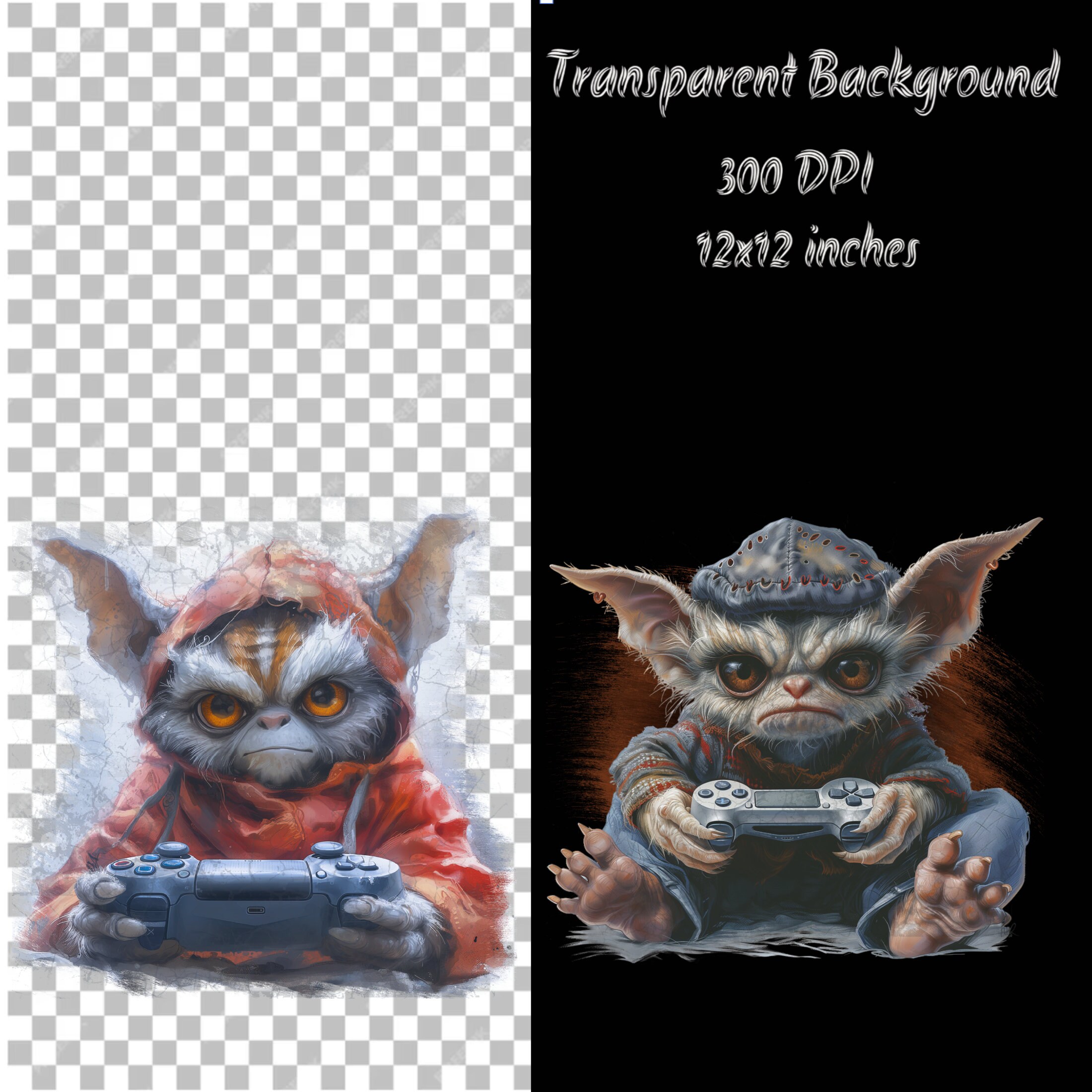 6 Gremlins Gamers, Mugwai Clipart, Gremlin Png, Gizmo Print Cut Cricut ...