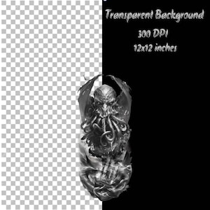 Cthulhu Tattoo Design, Digital Clipart, Cthulhu Clip Art, Tattoo ...