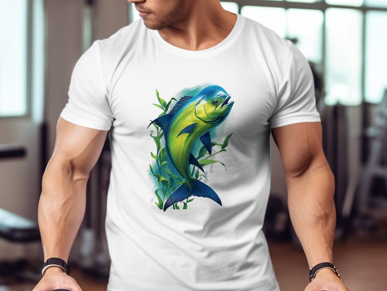 6 Mahi Mahi Fish Clipart, Mahi Mahi Clipart PNG, Fishing, Digital ...