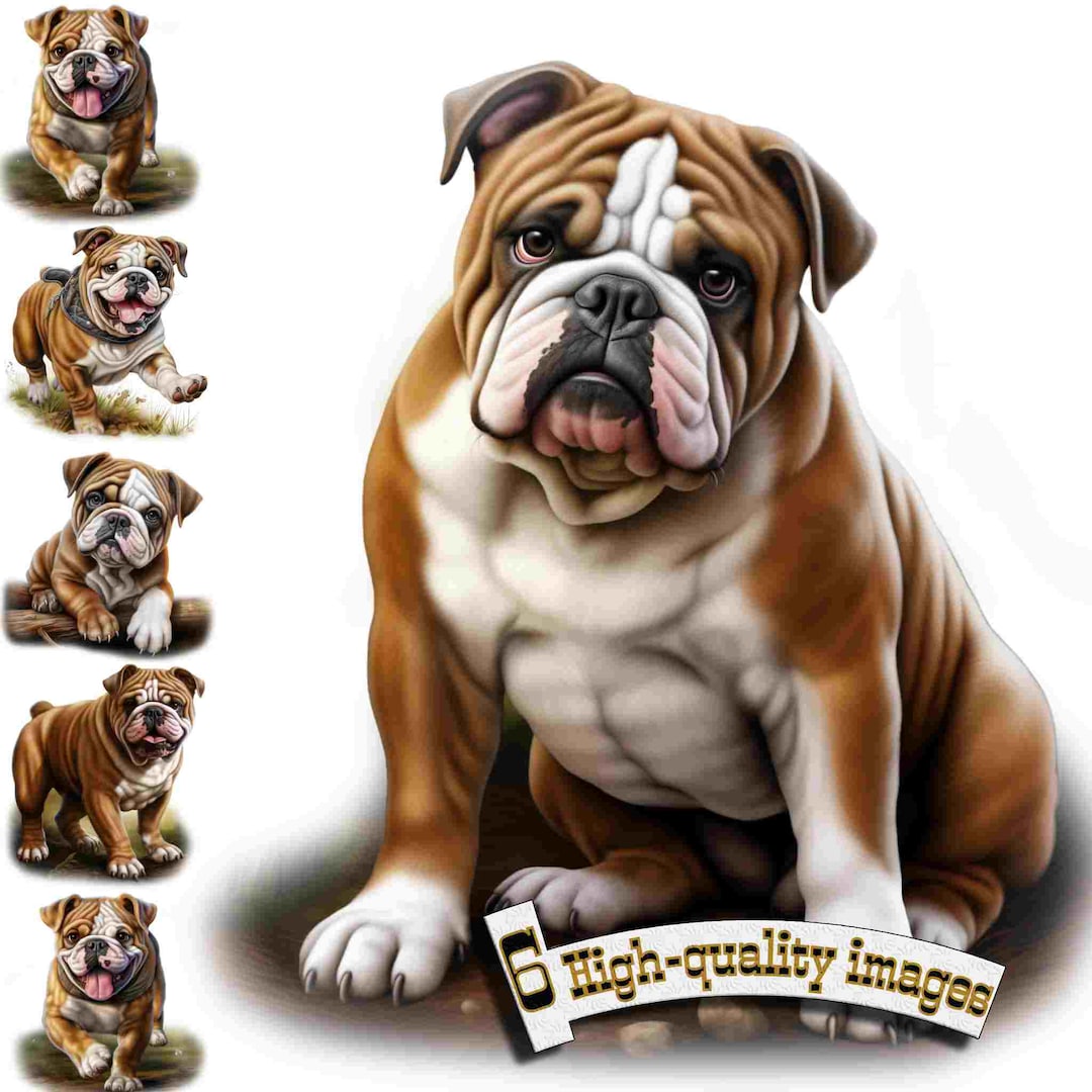 6 English Bulldog, English Bulldog Clipart PNG, English Bulldog Image ...
