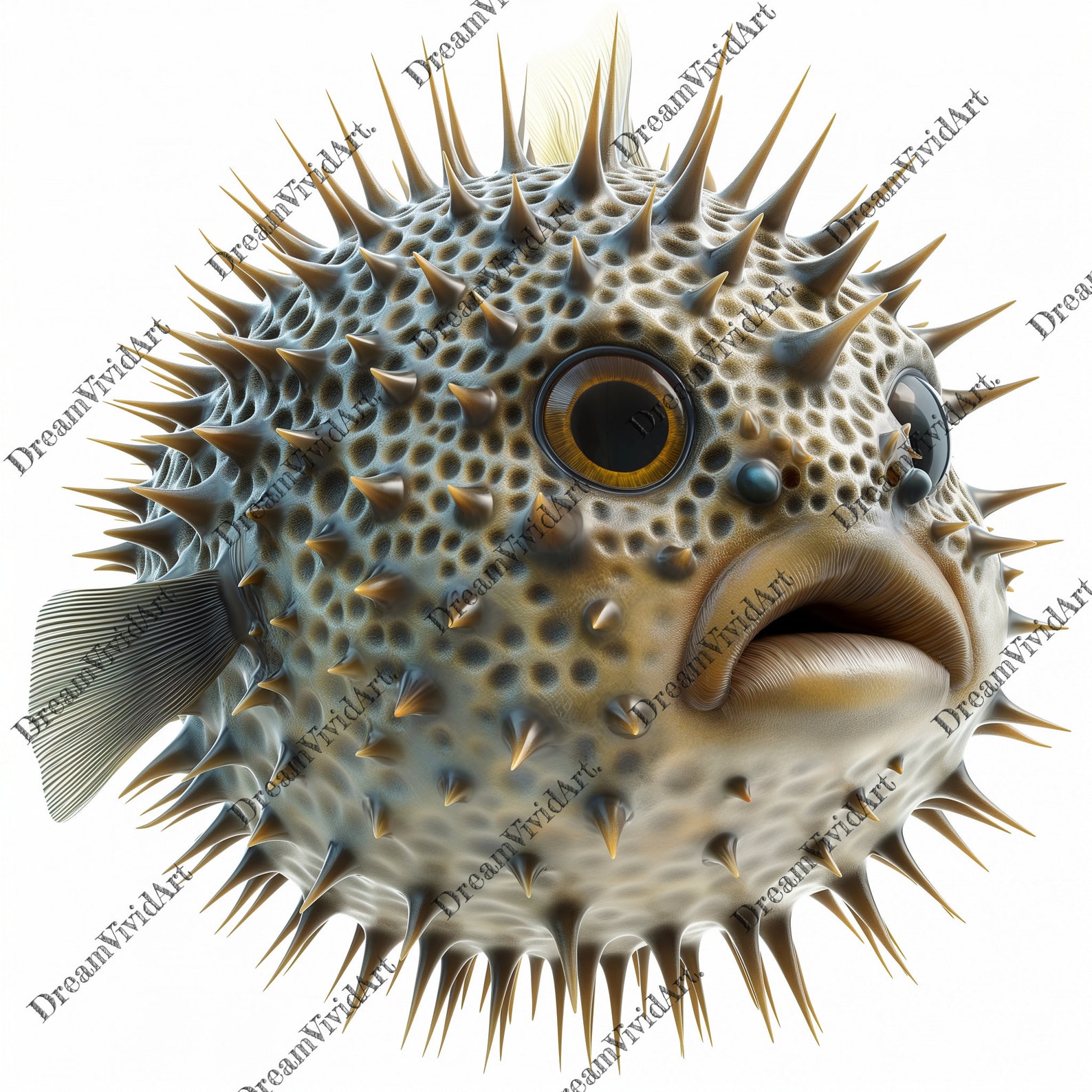 6 Pufferfish Clipart, Fancy Fish PNG, Digital Graphic, Instant Download ...