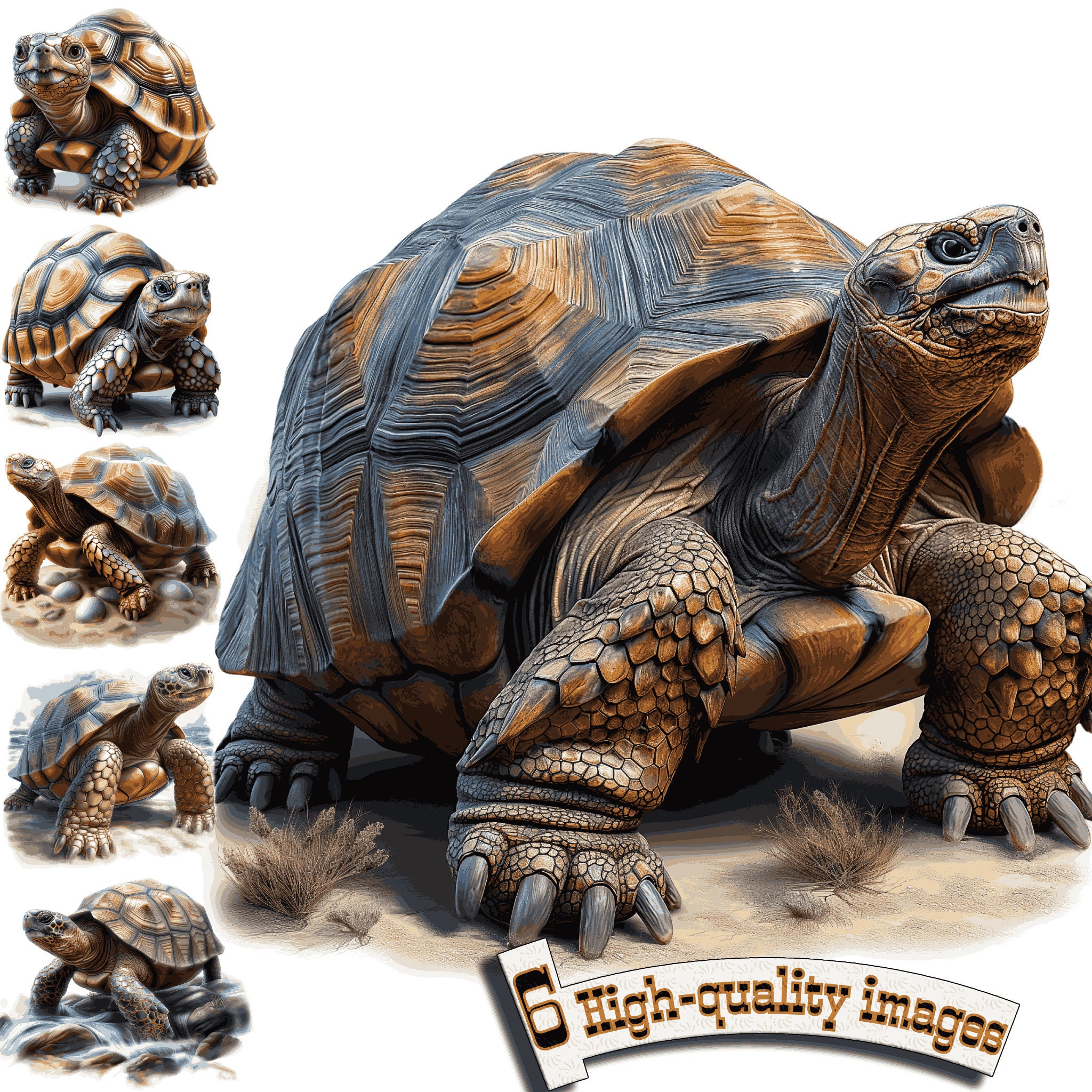6 Turtles Clipart, African Turtle PNG, Turtle in Africa, Turtle ...