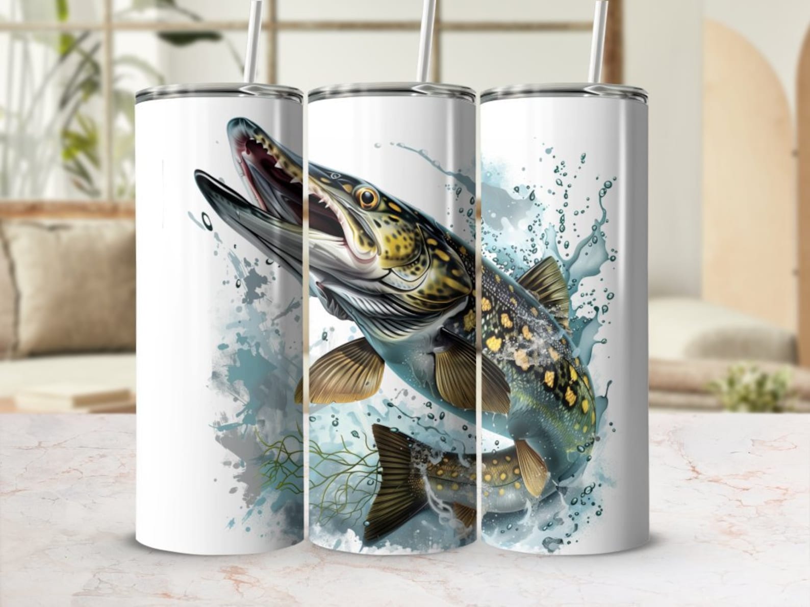 6 Pike Fish Clipart, Pike Clipart PNG, Fishing, Digital Graphic ...