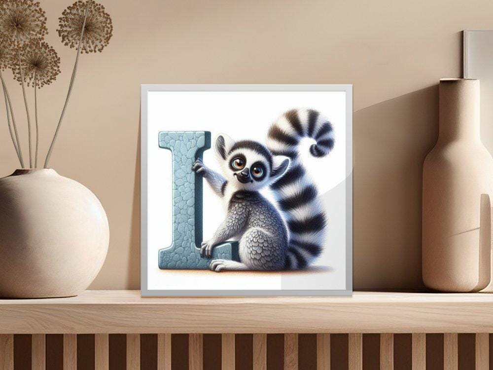 26 English Animal Alphabet Cards A-Z Letters, Printable Abcs ...