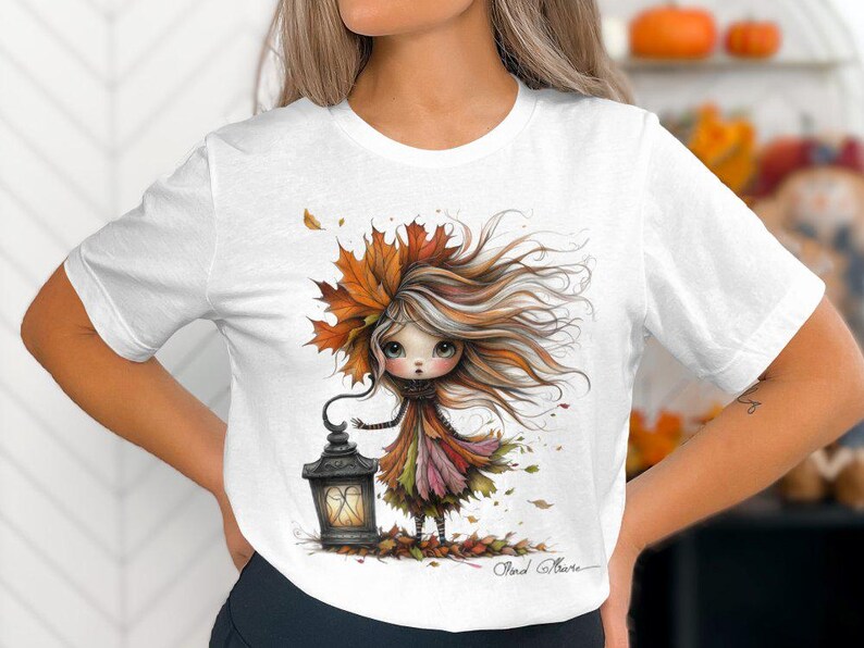 6 Fall Girl Clipart, Autumn Clipart, Whimsical Fall Girl Clip Art ...