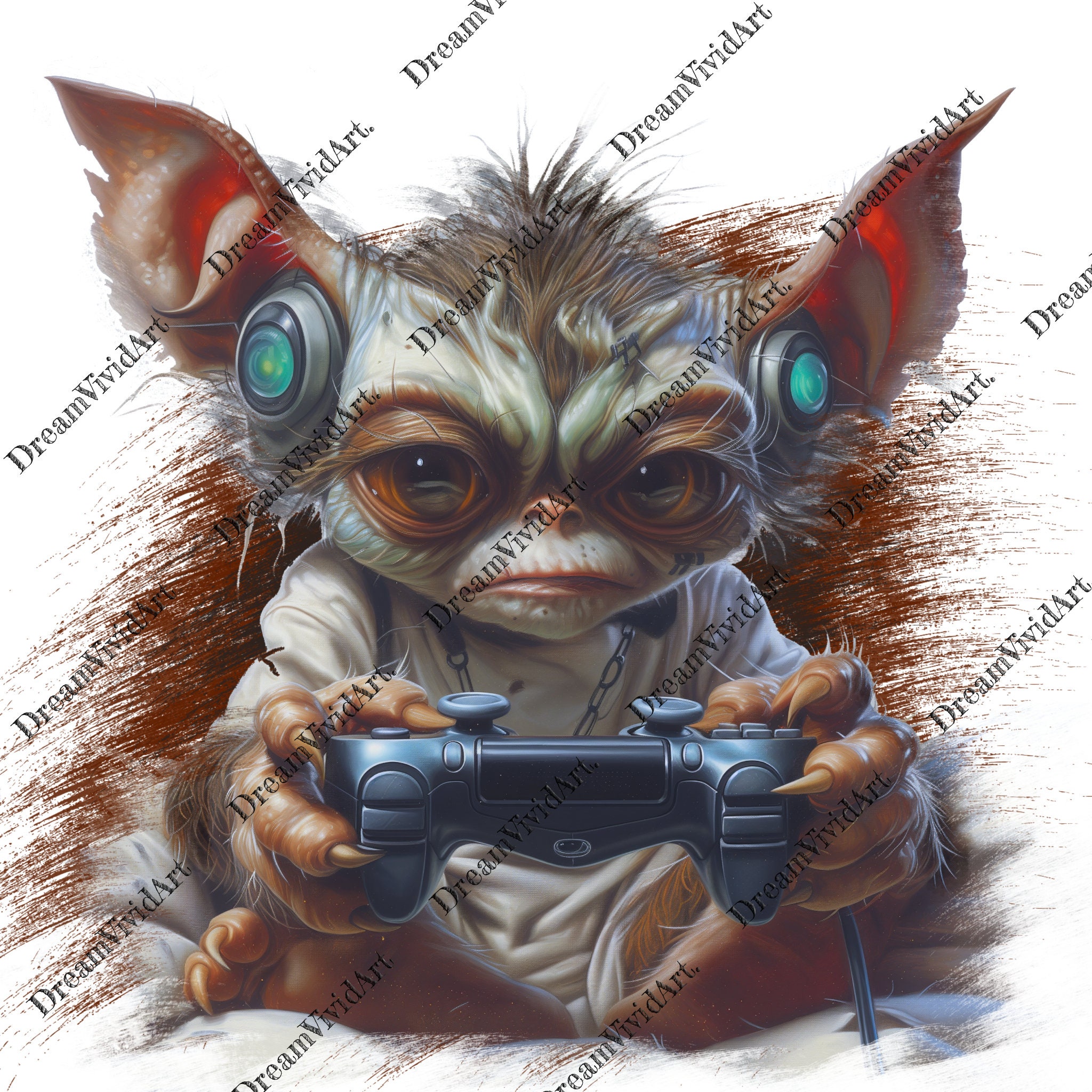 6 Gremlins Gamers, Mugwai Clipart, Gremlin Png, Gizmo Print Cut Cricut ...