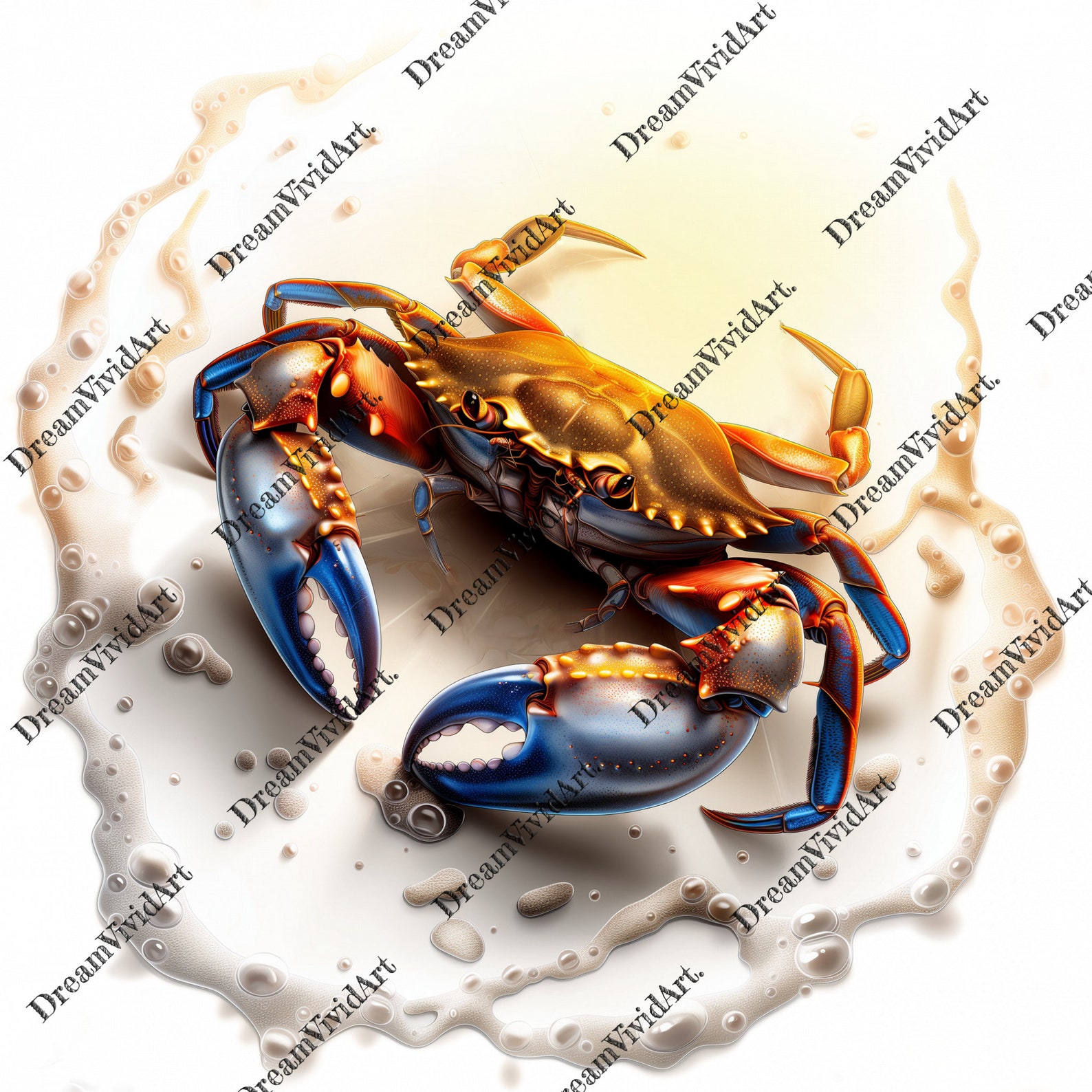 6 Crabs Clipart, Crab Clipart PNG, Fishing, Digital Graphic, Instant ...