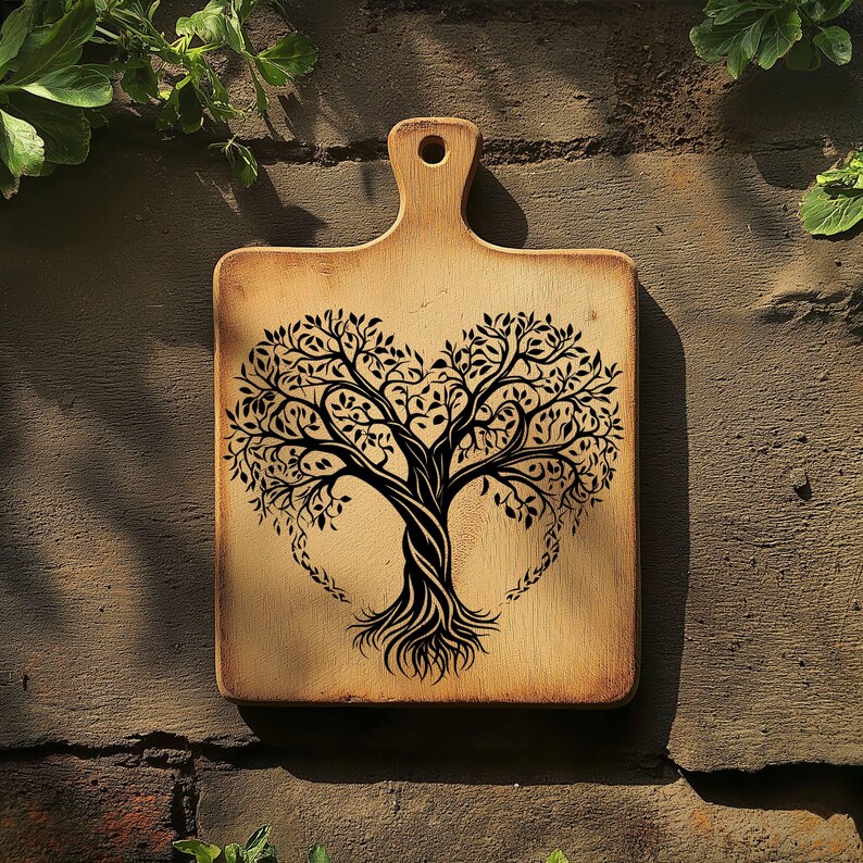 Bundle 4 Tree of Life Vector for Design on Wood, T-shirts, Slate ...