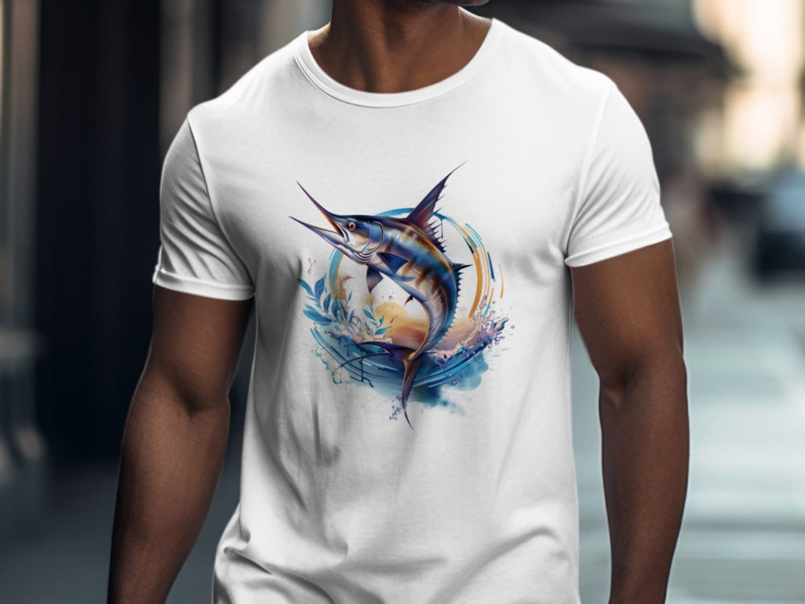 6 Marlin Fish Clipart, Marlin Fish Clipart PNG, Fishing, Digital ...